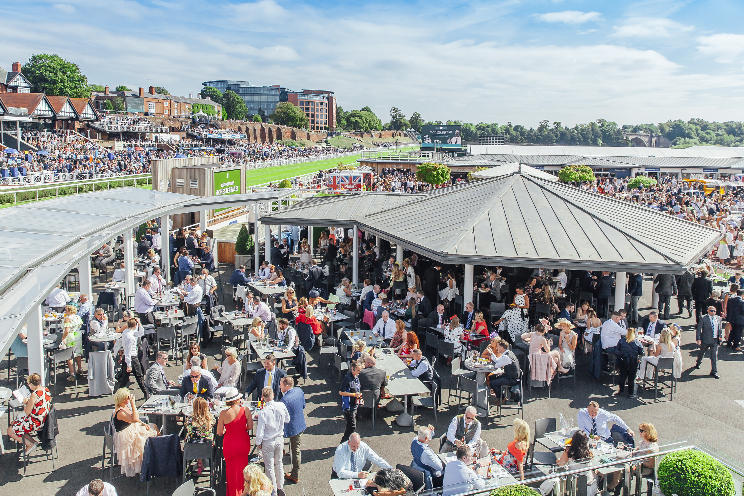 Chester Races - Luxury Cabanas Edinburgh Gin Garden Enclosure - The Club